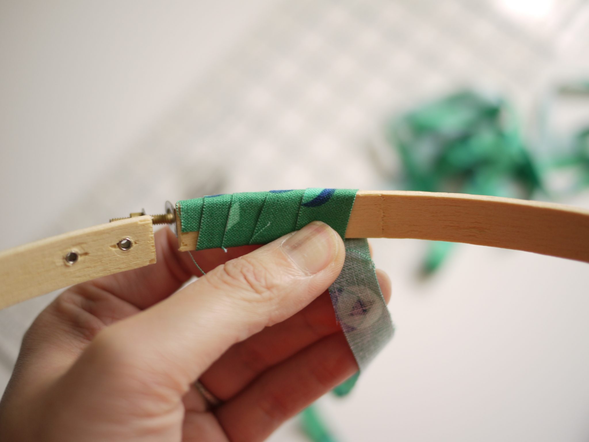 Tutorial: Wrapping Your Embroidery Hoop | 3rd Story Workshop