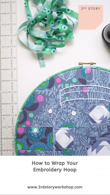 Tutorial: Wrapping Your Embroidery Hoop | 3rd Story Workshop