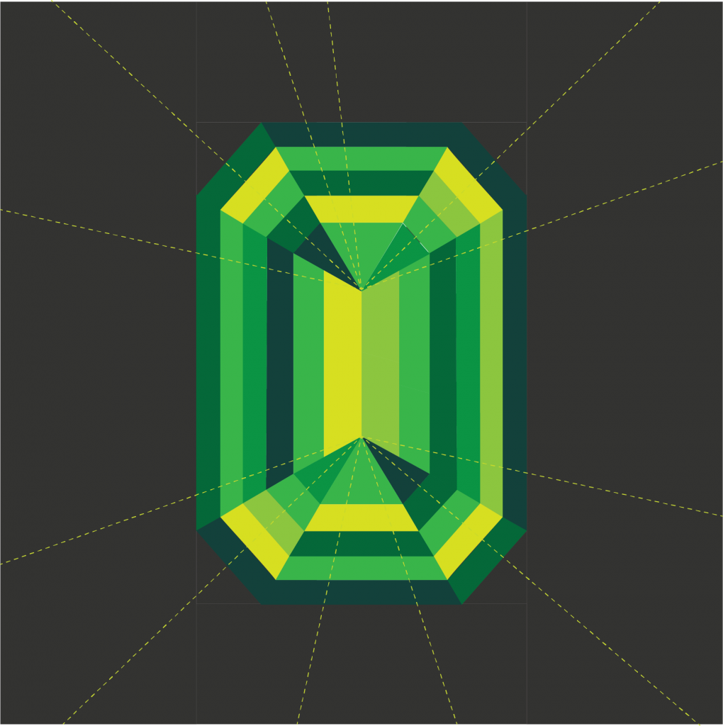 Emerald Cut – Digital Pattern | 3rd Story Workshop