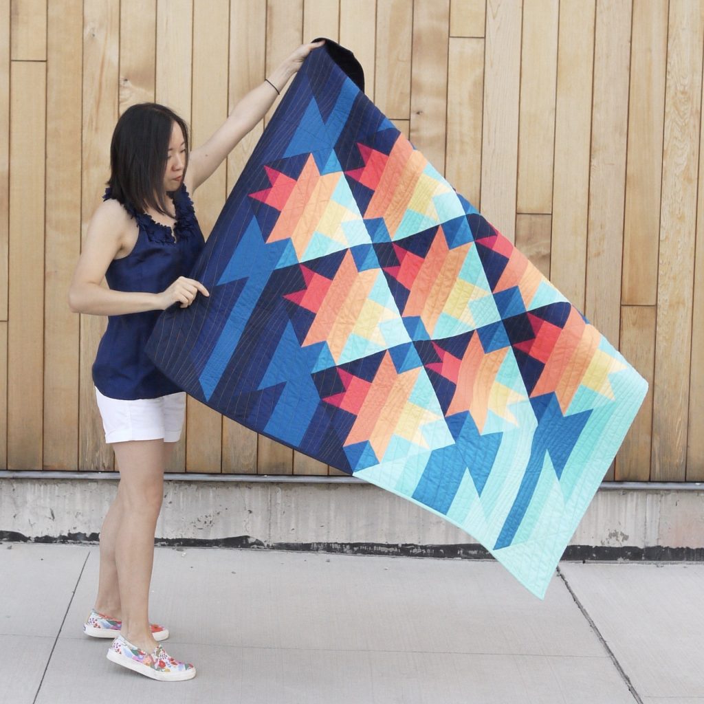 Sunset Sawtooth – Digital Pattern | 3rd Story Workshop